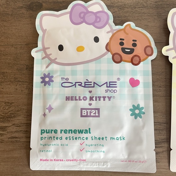 The Creme Shop | Skincare | Bt2 And Hello Kitty Face Mask | Poshmark